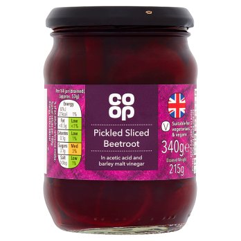 CO OP SLICED BEETROOT IN VINEGAR 340G - Jim's