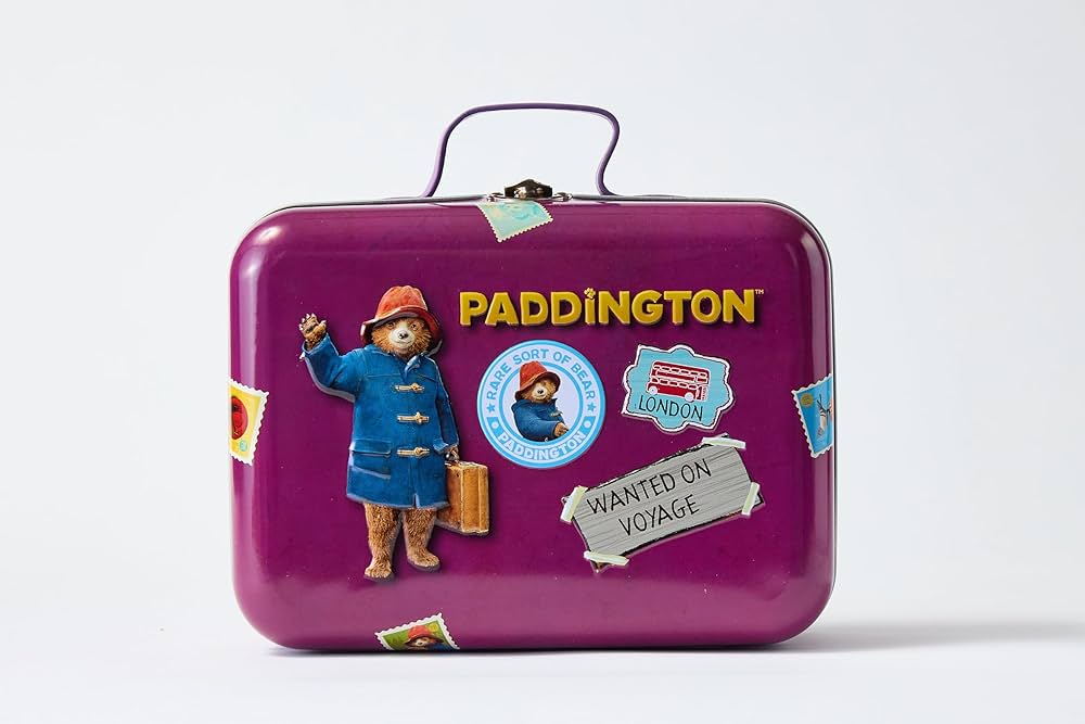 Paddington Bear Suitcase Tin With Orange Marmalade & Chocolate Chunk ...