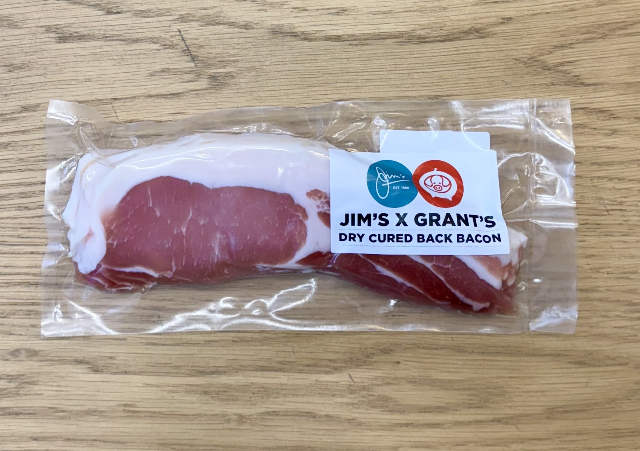JIM'S x GRANT'S DRY CURED BACK BACON 300G - Jim's